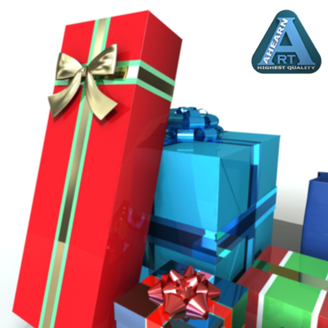 3d Gifts Wrapped