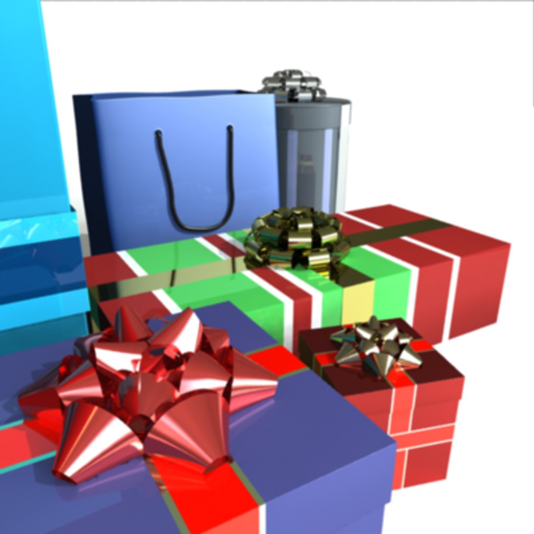 3d Gifts Wrapped