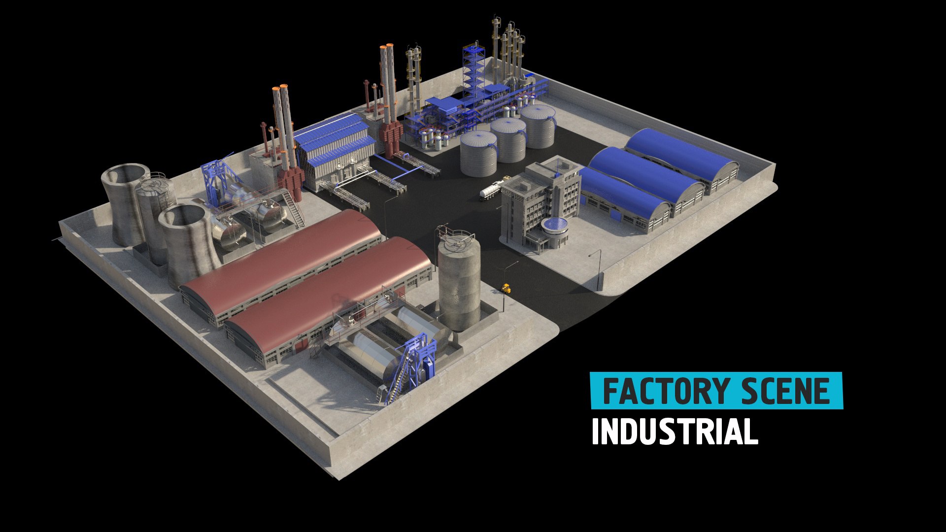 3D model FACTORY SCENE - TurboSquid 2172556