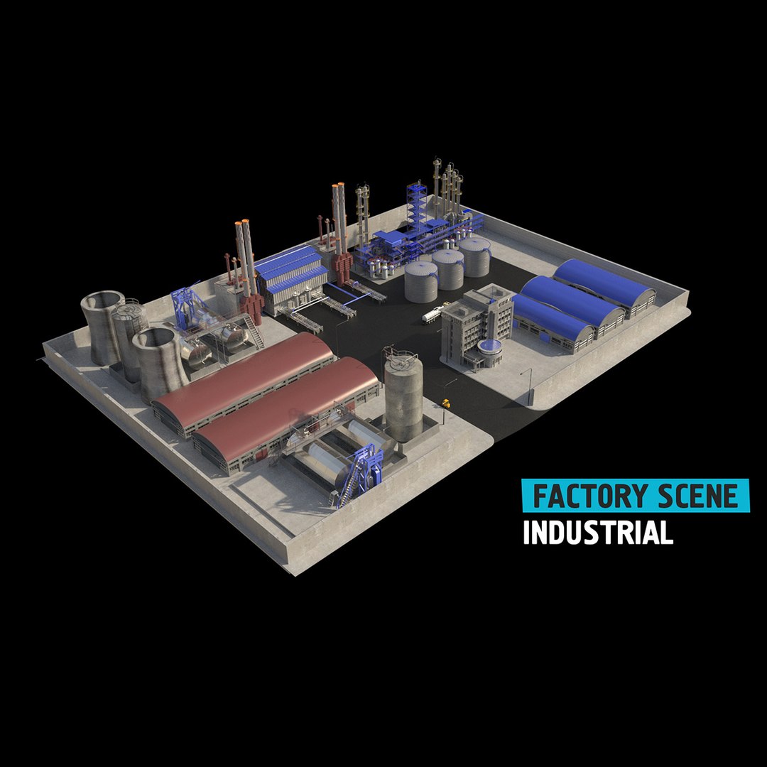 3D model FACTORY SCENE - TurboSquid 2172556