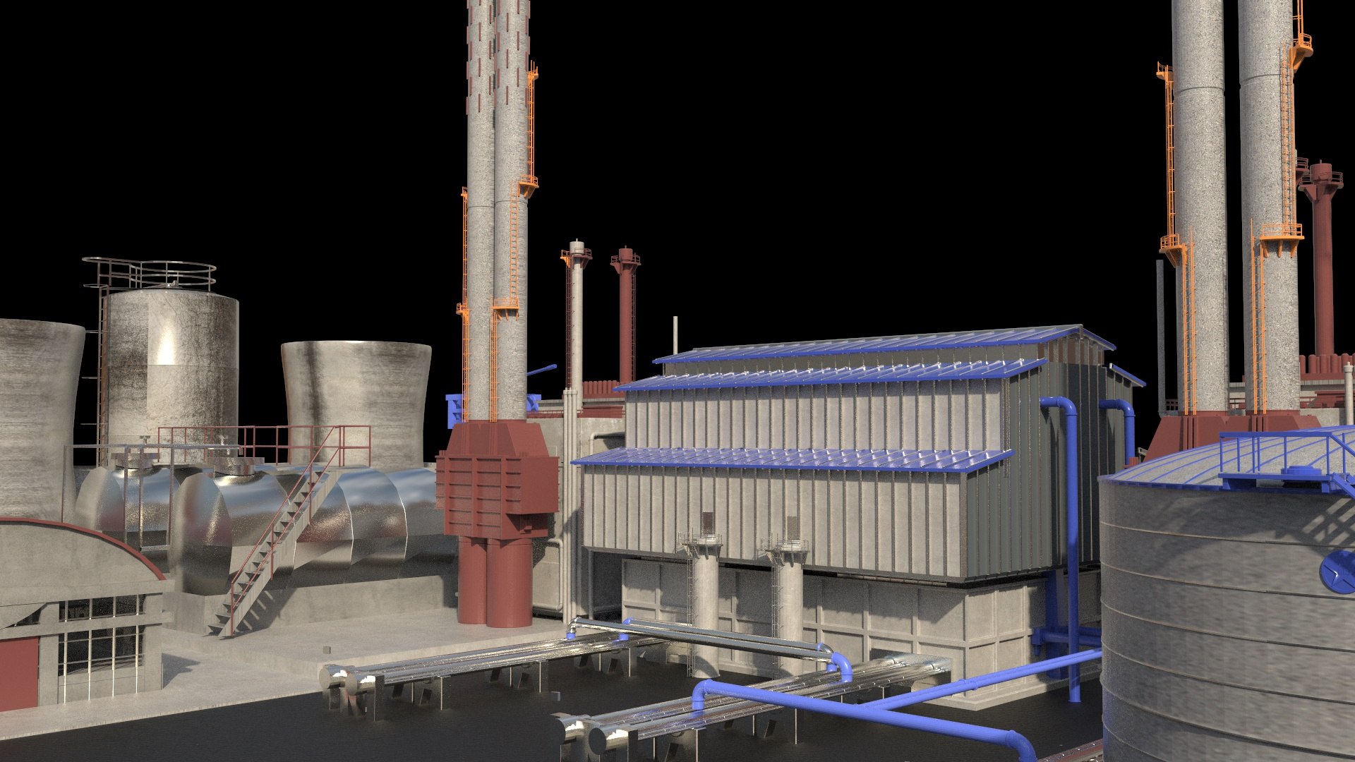 3D model FACTORY SCENE - TurboSquid 2172556