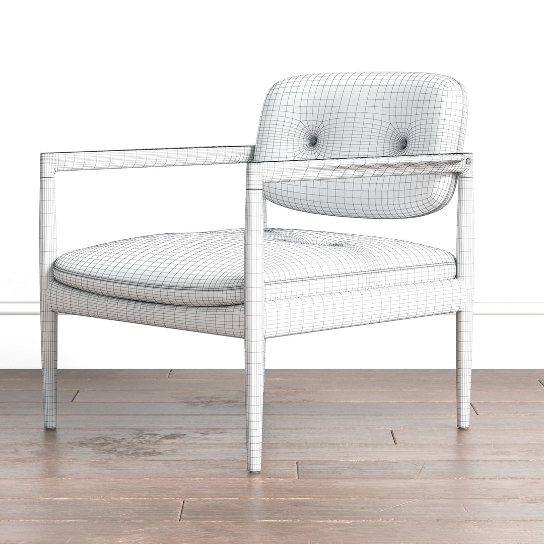 Minotti Yoko Armchair 3D Model - TurboSquid 2007024