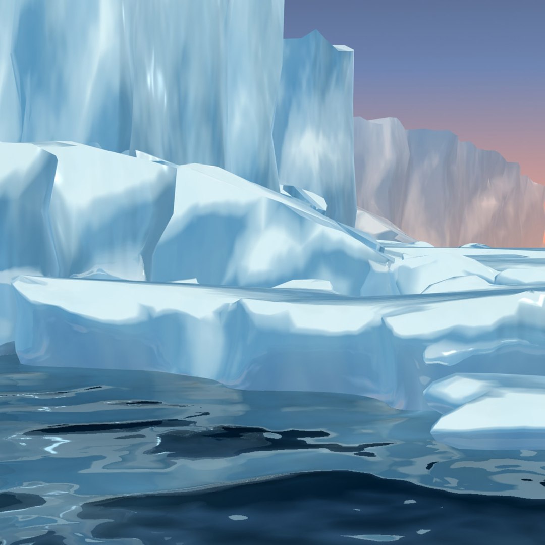 Iceberg Ice Berg 3d 3ds