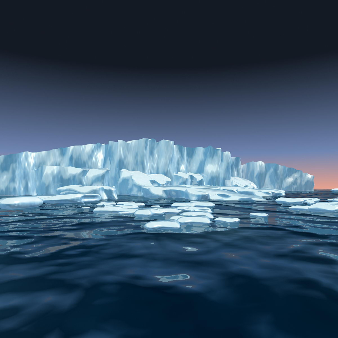 Iceberg Ice Berg 3d 3ds