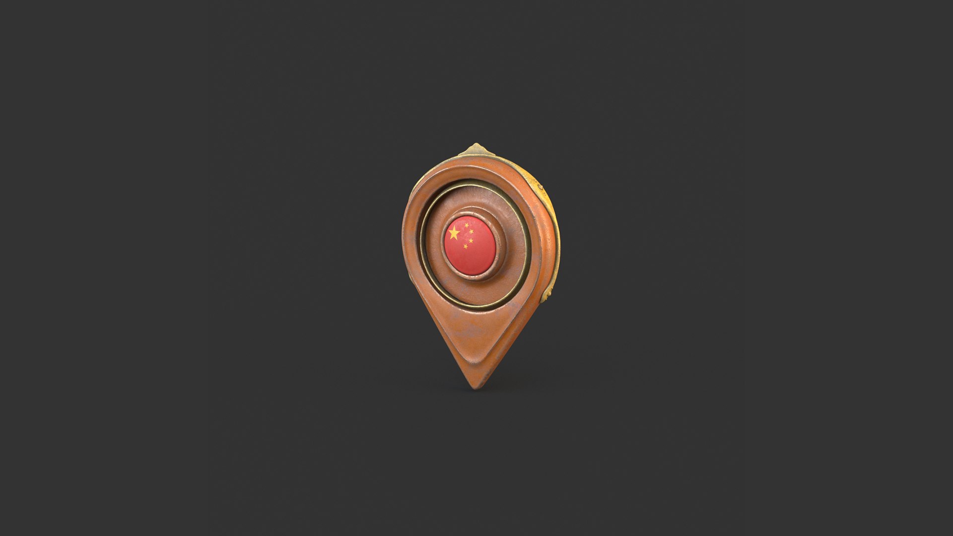 3D China Flag Icon - TurboSquid 2063081
