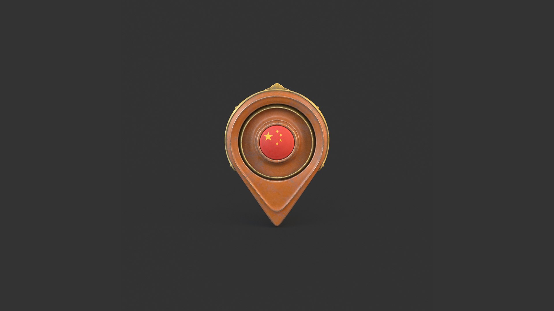 3D China Flag Icon - TurboSquid 2063081