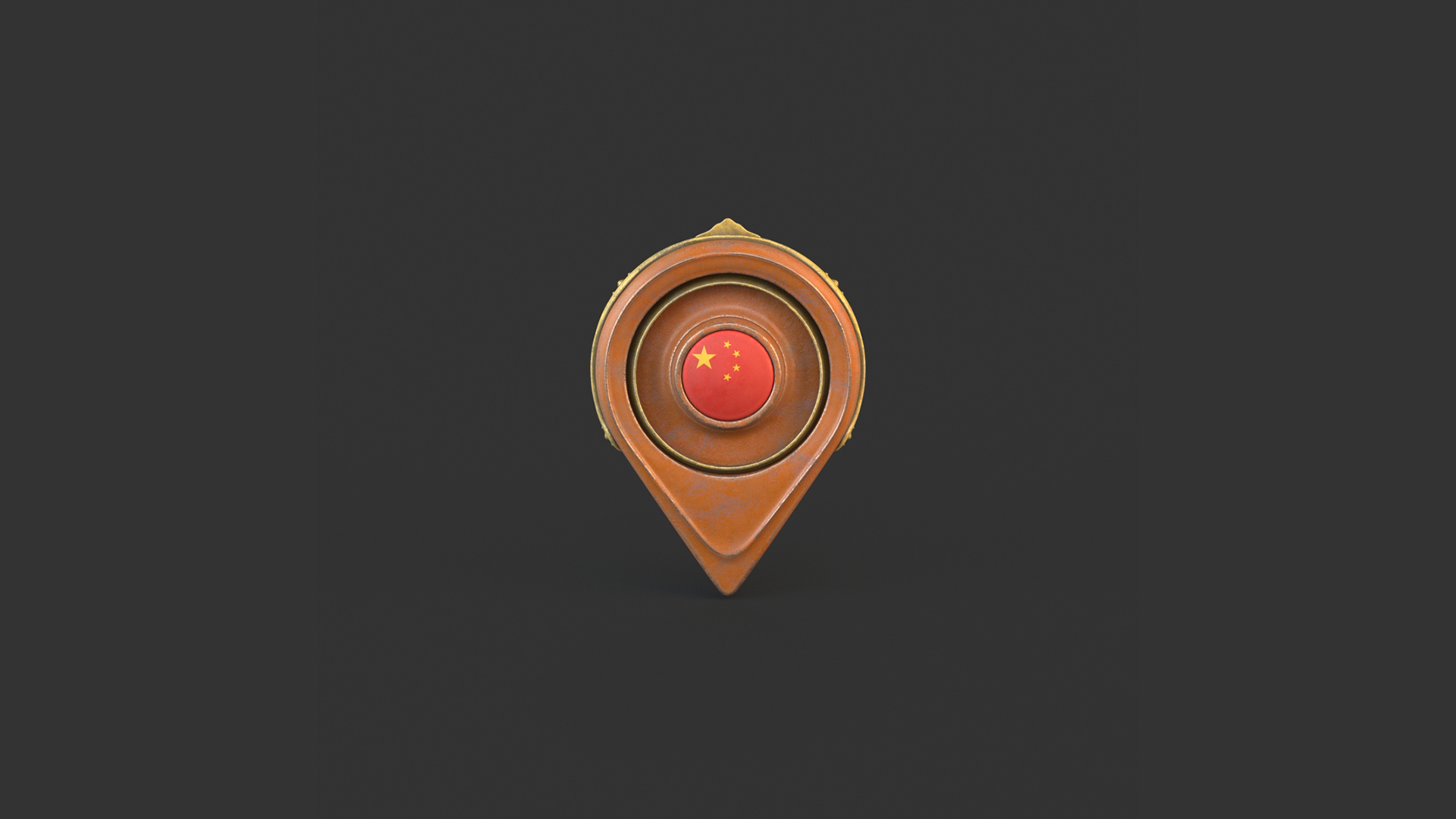 3D China Flag Icon - TurboSquid 2063081
