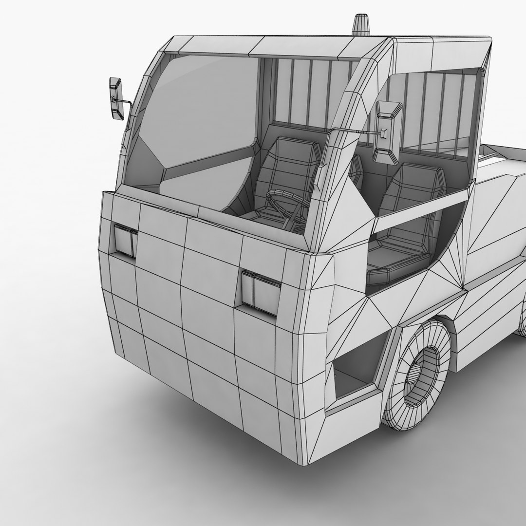 Tld Jet-16 Baggage Tractor 3d 3ds