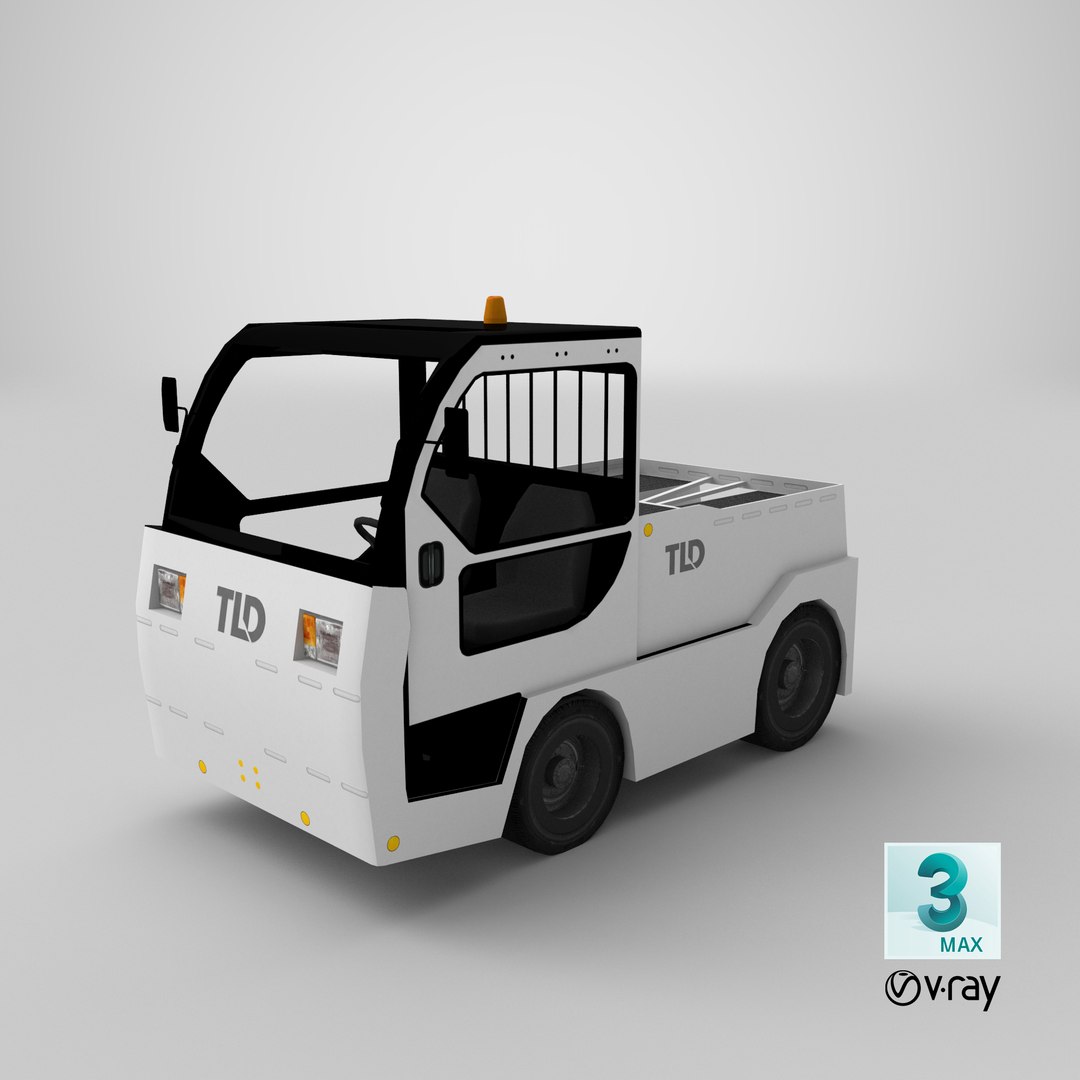Tld Jet-16 Baggage Tractor 3d 3ds