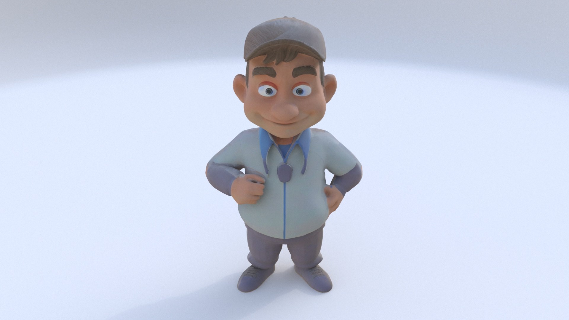 Sports Coach Male 3D Model - TurboSquid 2333497