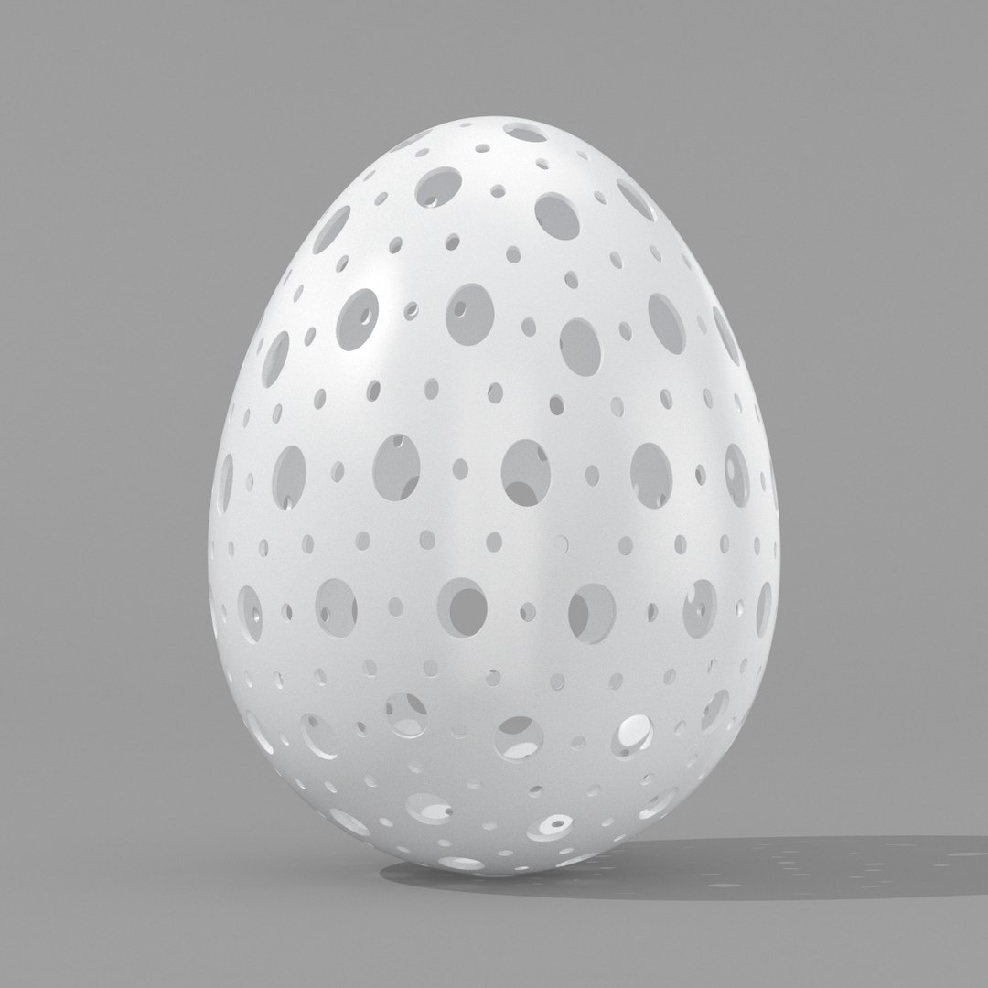Egg Sculpture 3D Model - TurboSquid 1383436