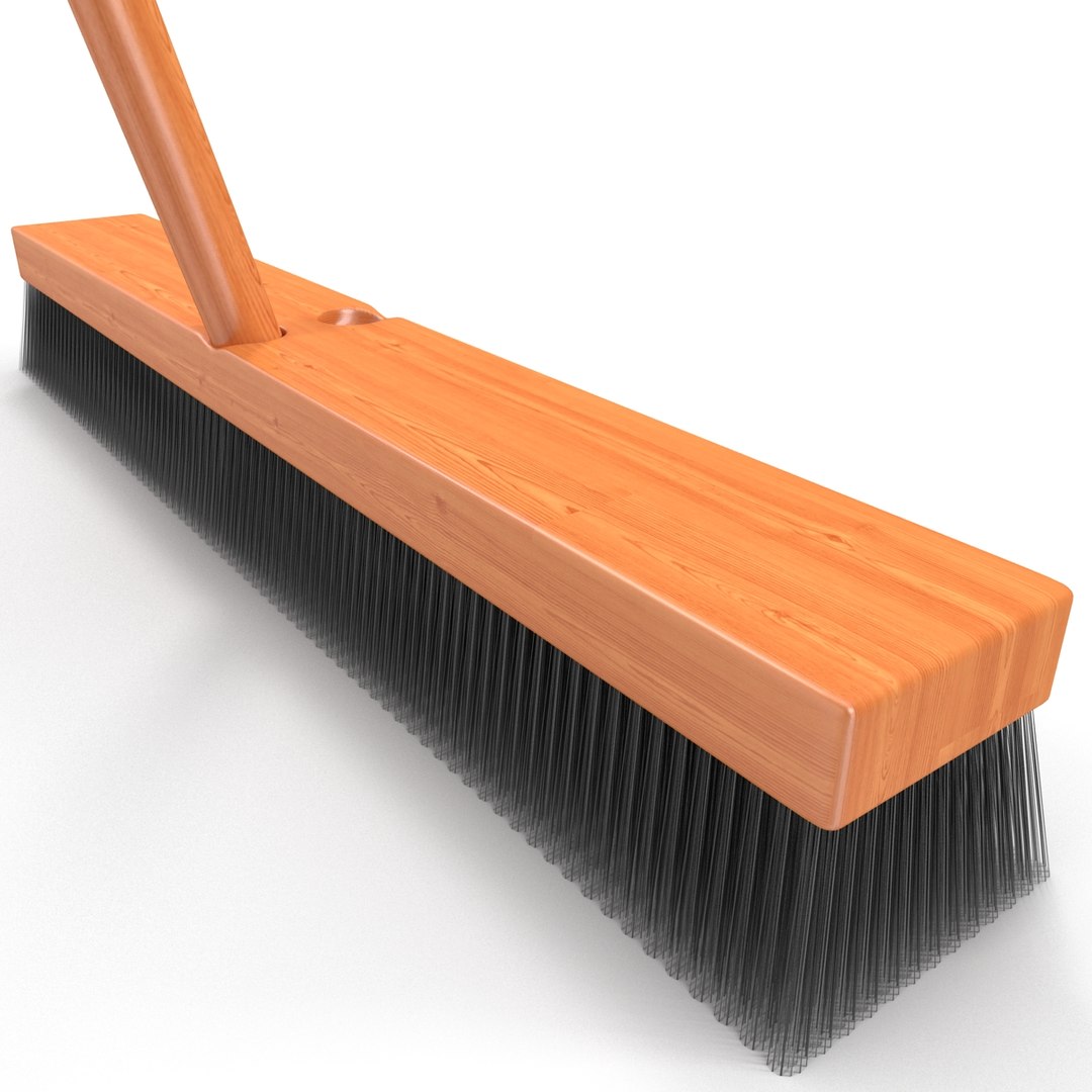 3d Street Broom Model