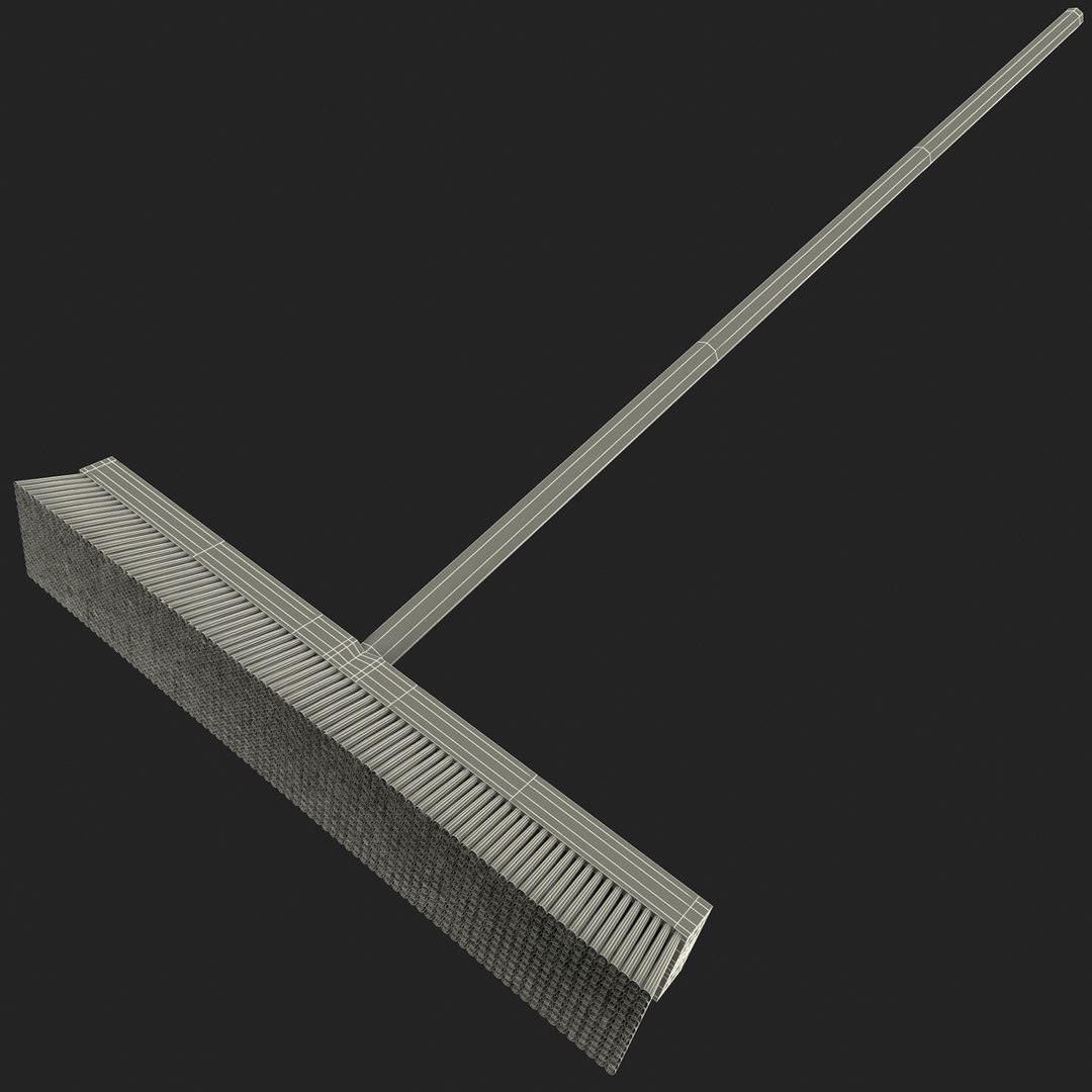 3d Street Broom Model