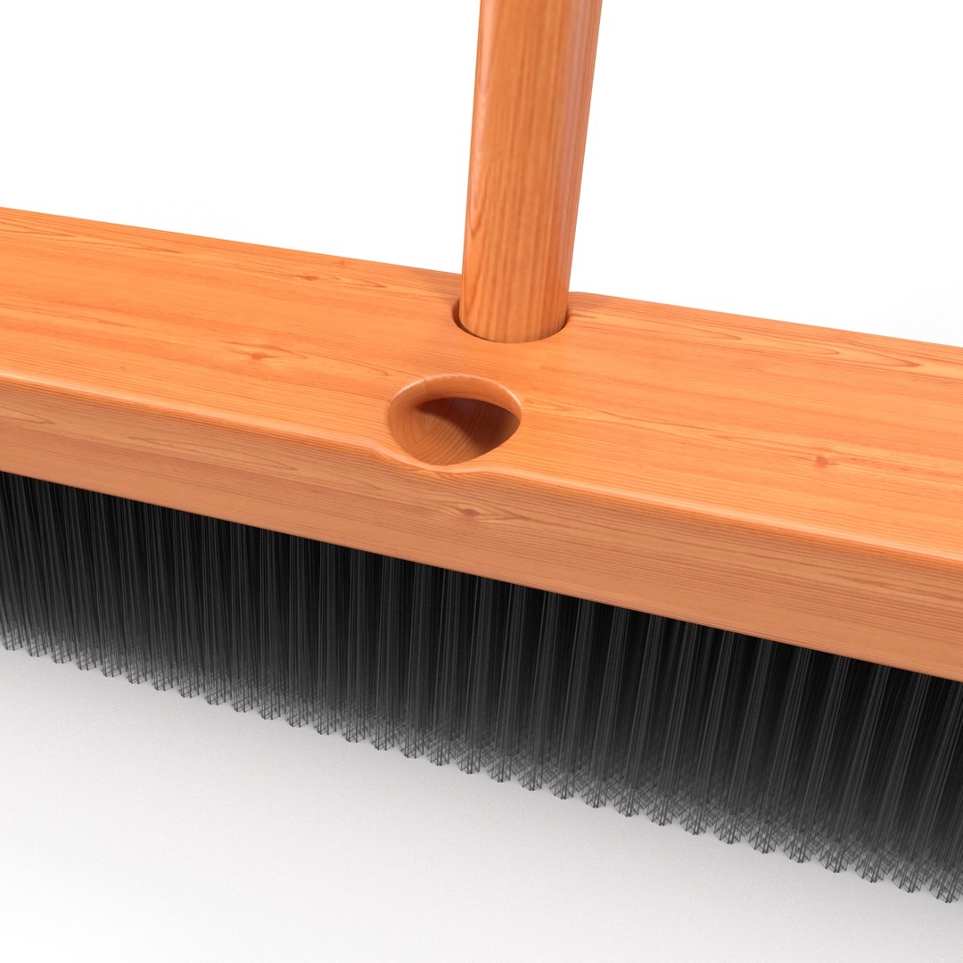 3d Street Broom Model