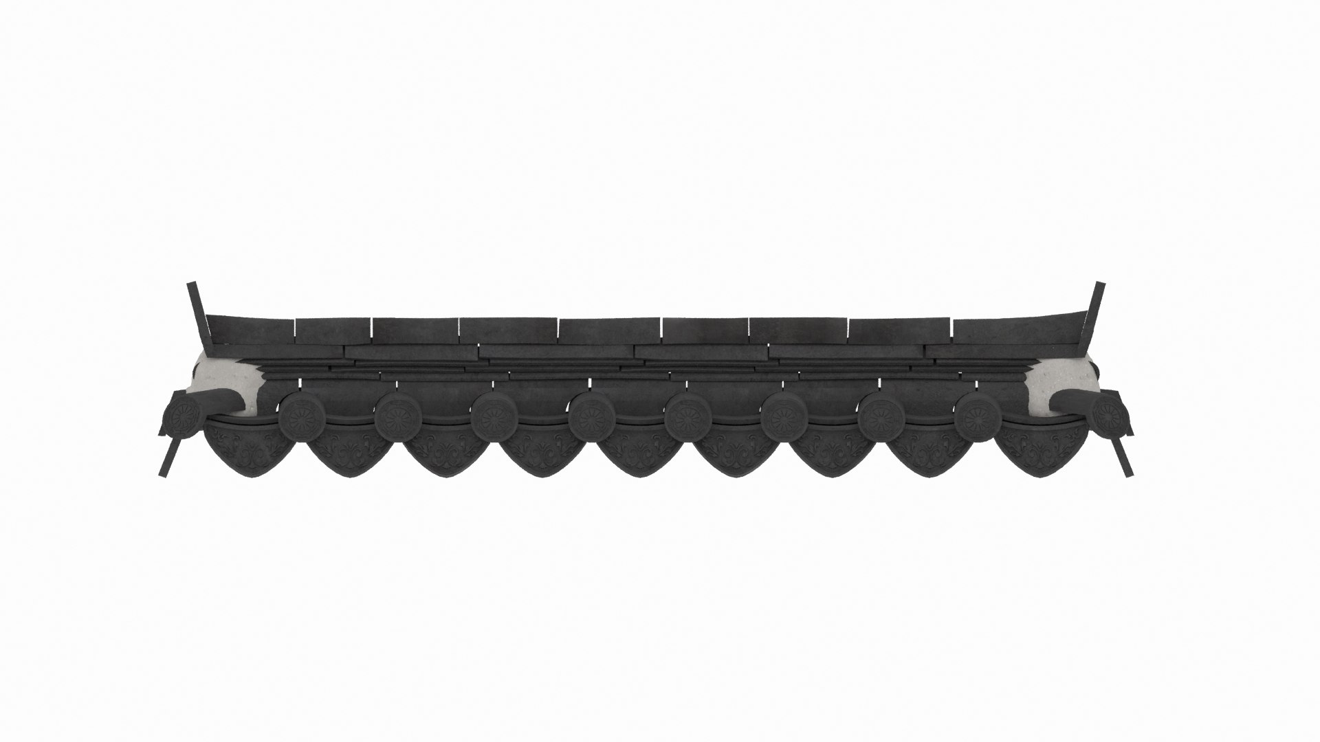 Korean-Style Wall Roof 3D Model - TurboSquid 2287087