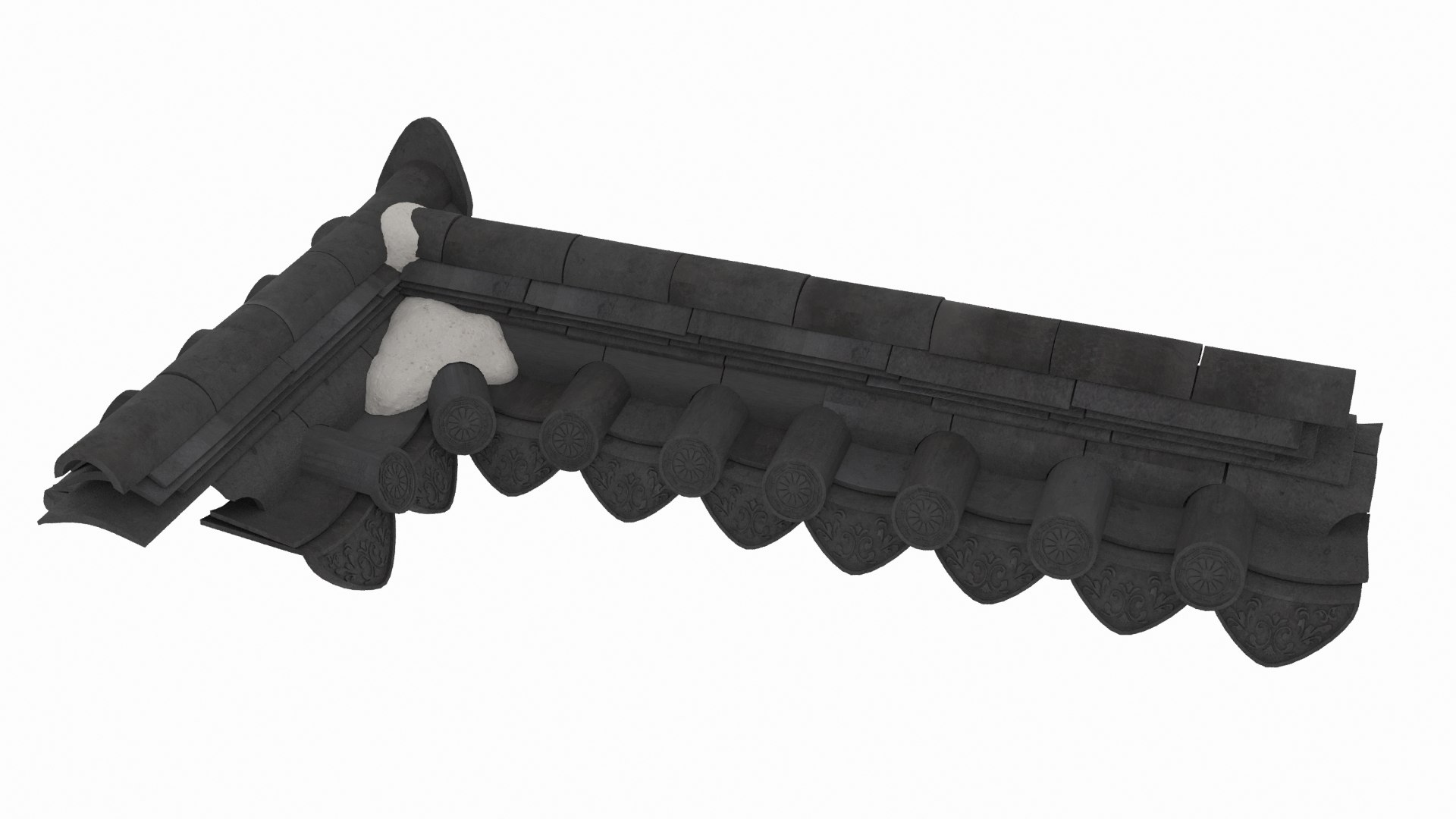 Korean-Style Wall Roof 3D Model - TurboSquid 2287087