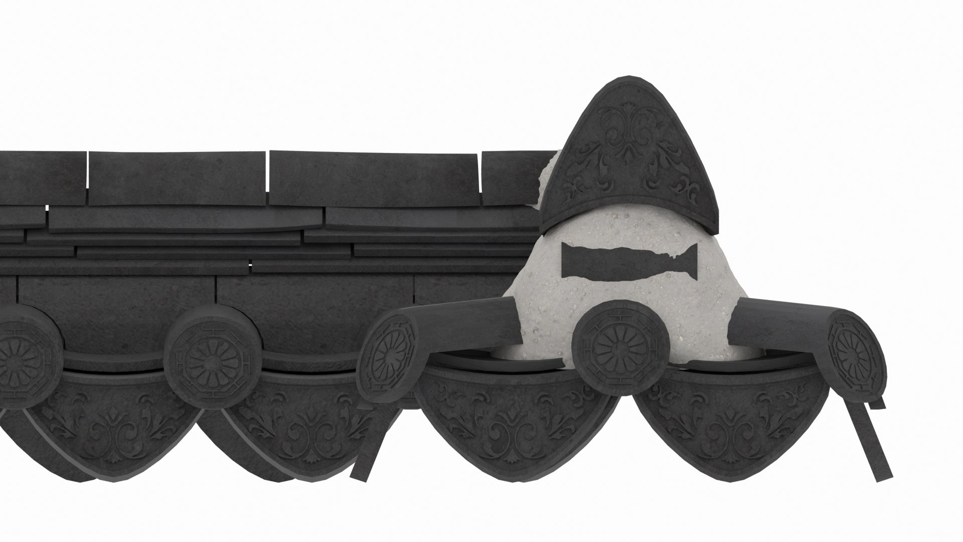 Korean-Style Wall Roof 3D Model - TurboSquid 2287087