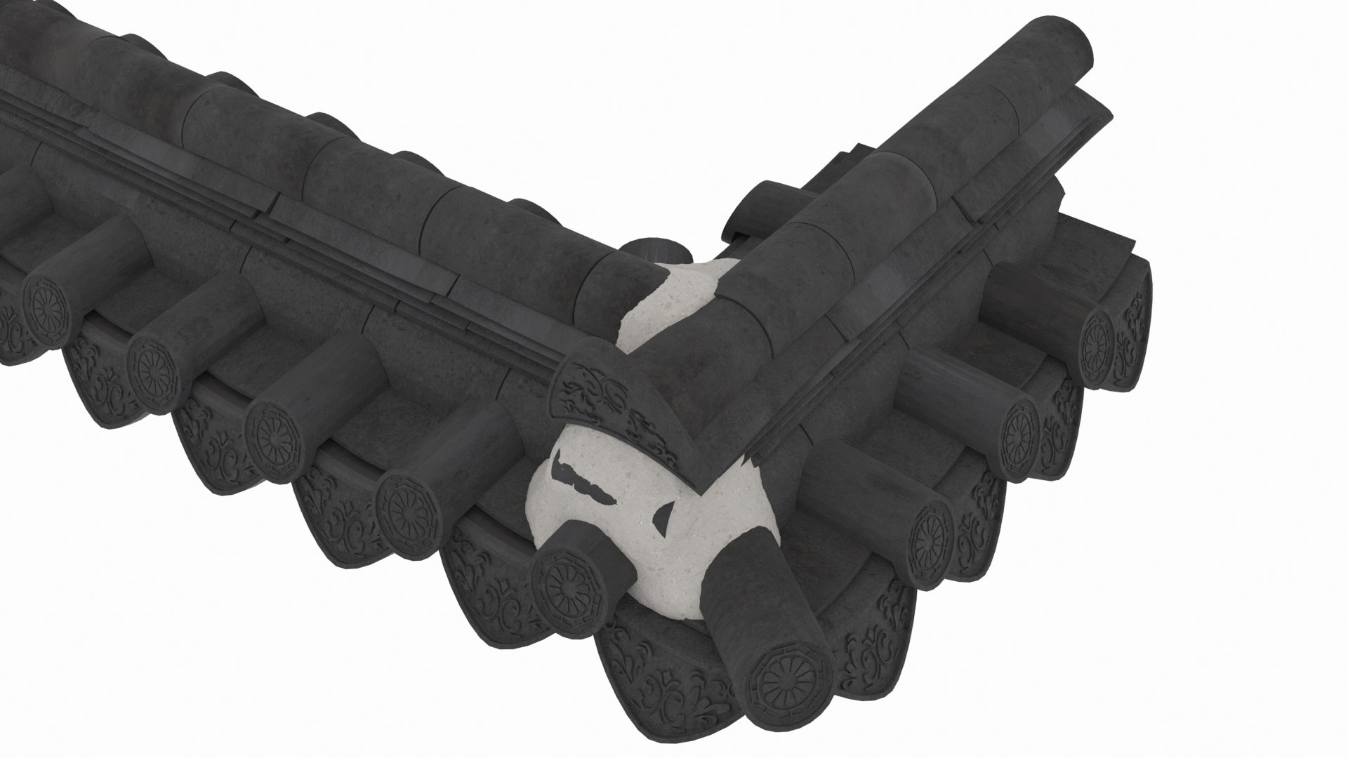 Korean-Style Wall Roof 3D Model - TurboSquid 2287087