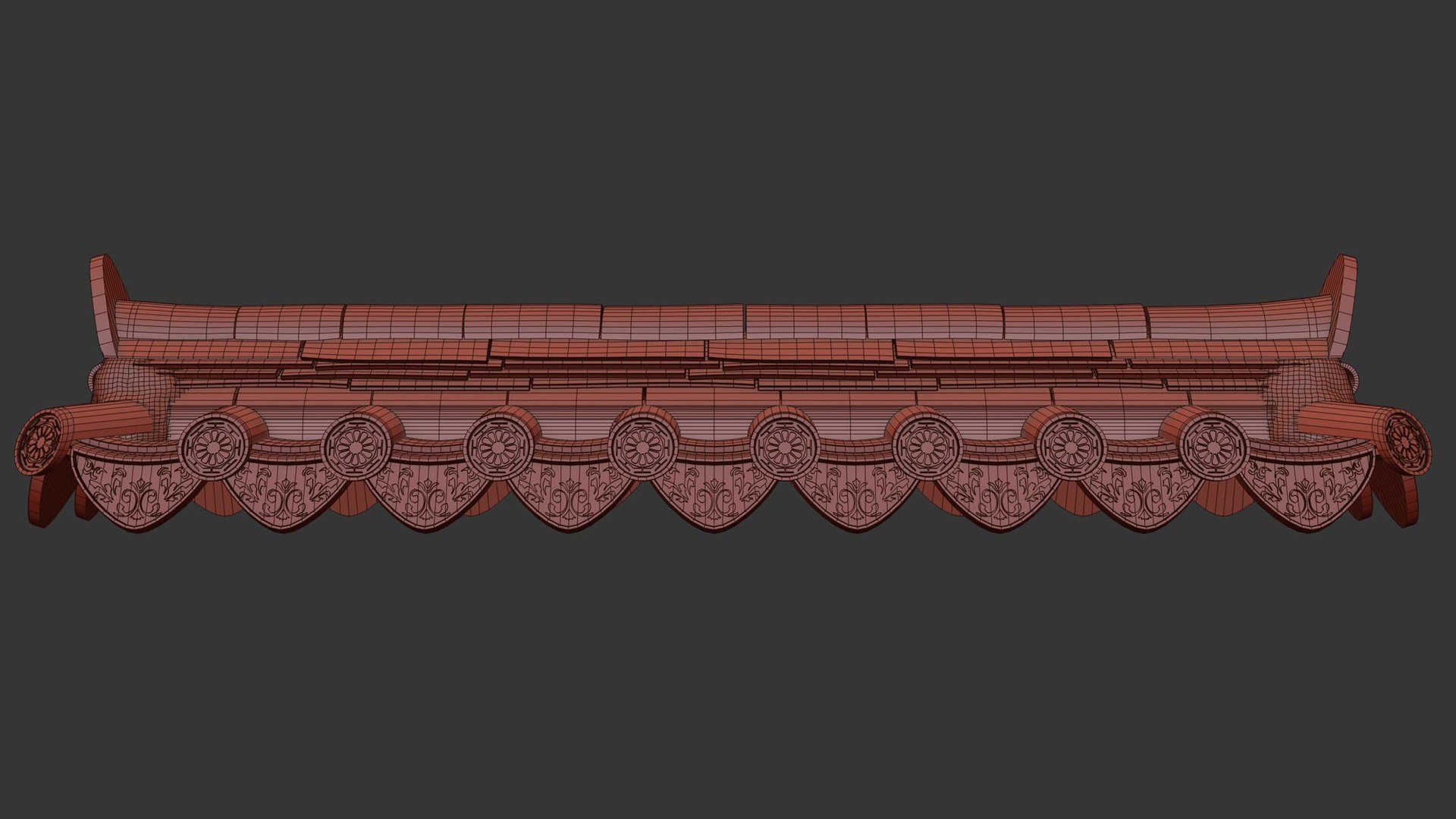 Korean-Style Wall Roof 3D Model - TurboSquid 2287087
