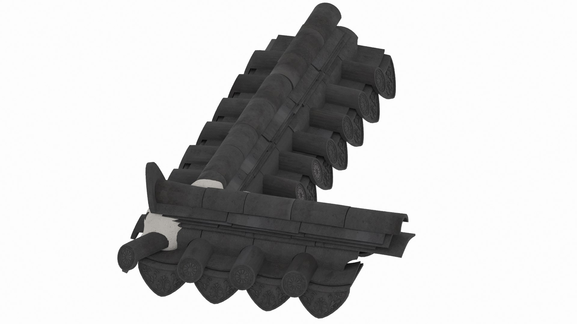 Korean-Style Wall Roof 3D Model - TurboSquid 2287087