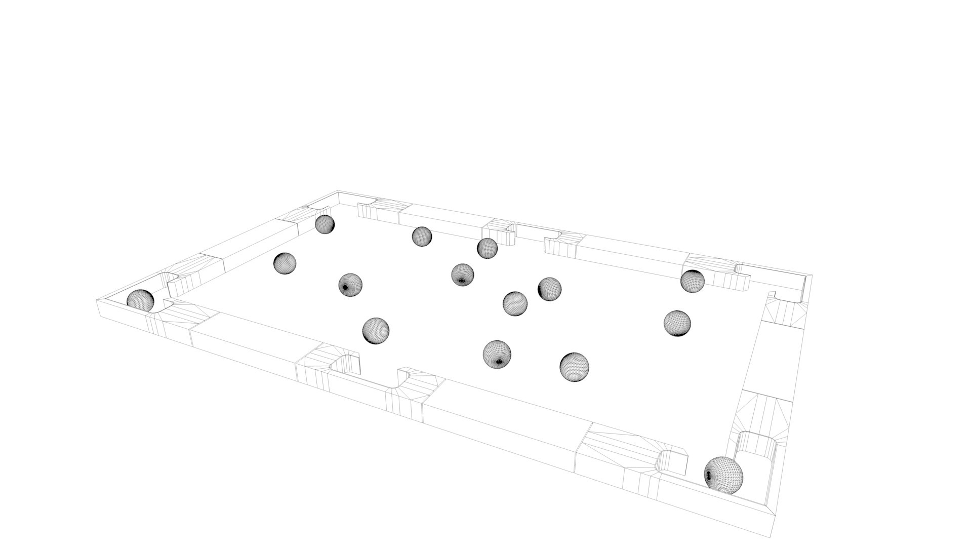 3D Football Billiards Game Model - TurboSquid 2407113