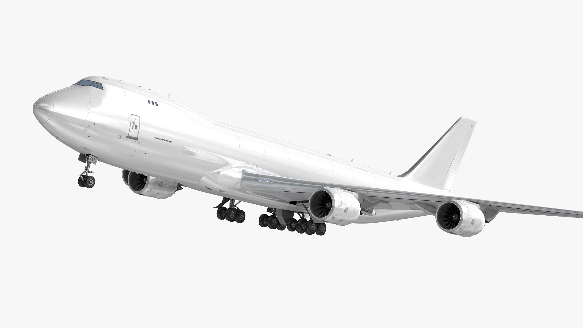 3D Boeing 747-8F Generic White model - TurboSquid 2155671