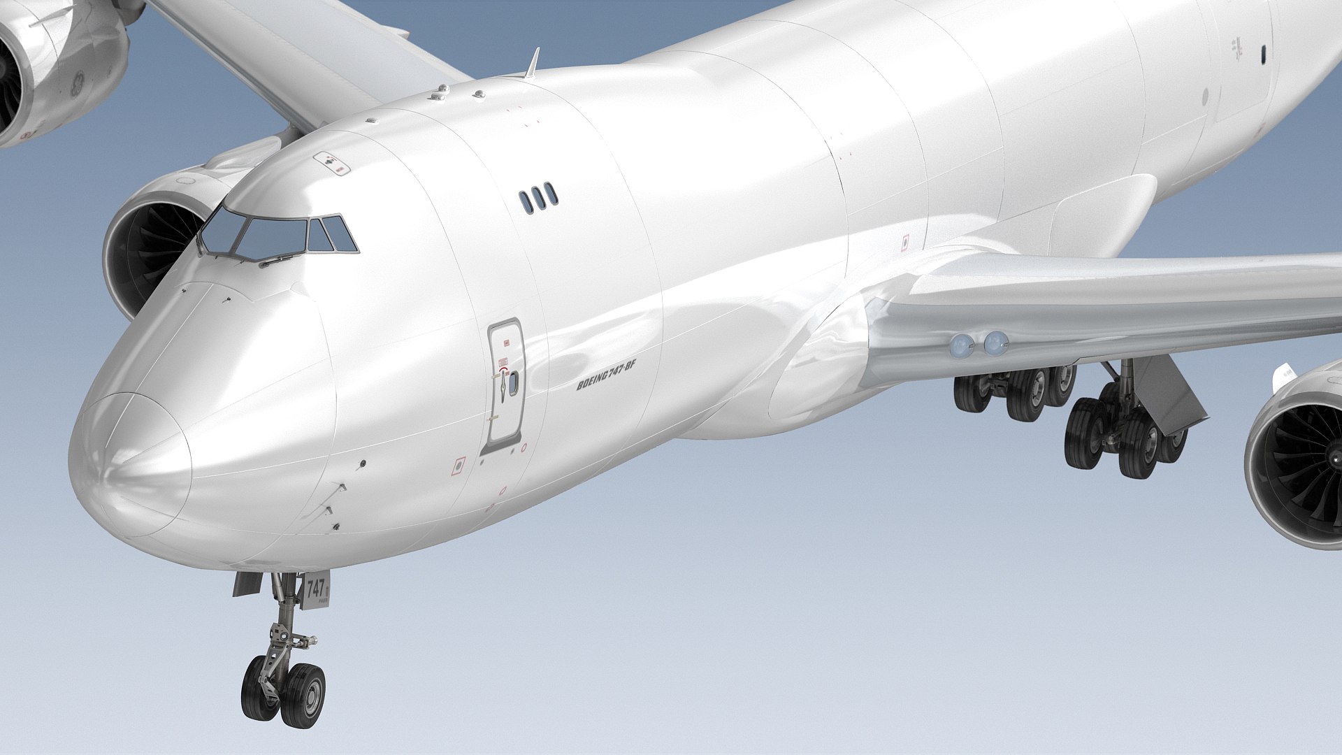 3D Boeing 747-8F Generic White Model - TurboSquid 2155671