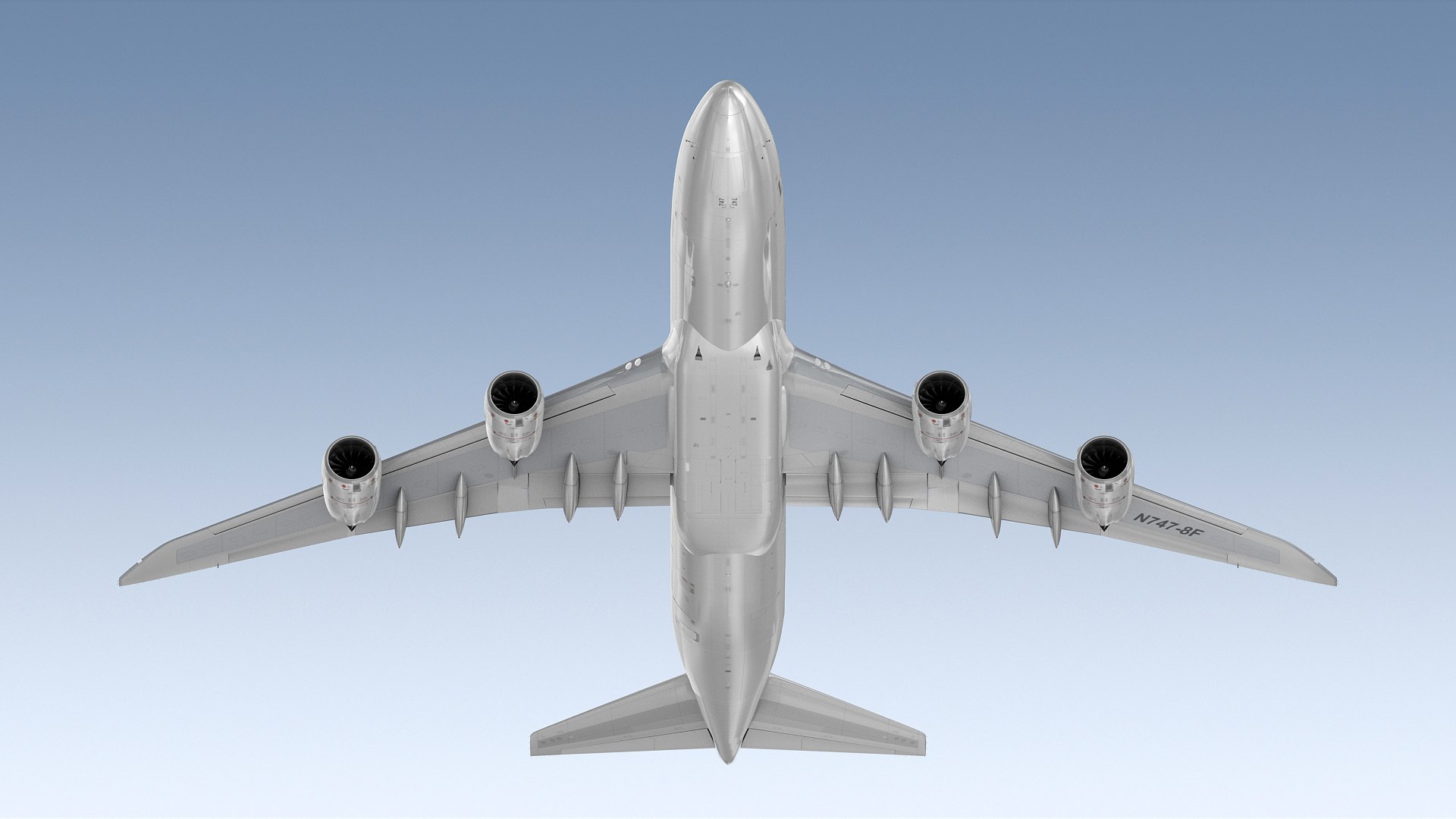 3D Boeing 747-8F Generic White Model - TurboSquid 2155671
