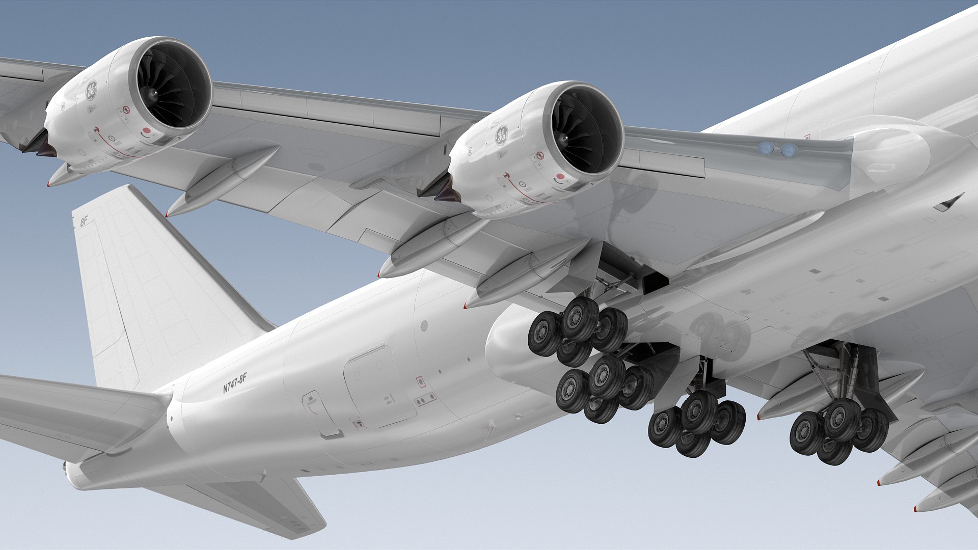 3D Boeing 747-8F Generic White Model - TurboSquid 2155671