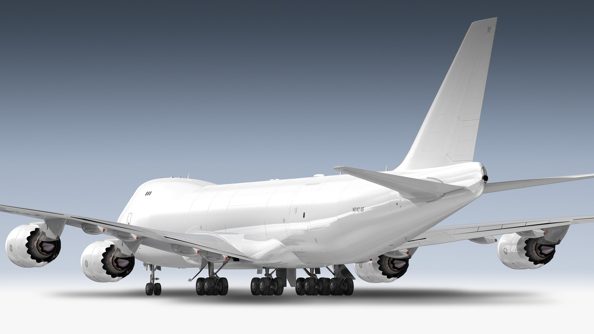 3D Boeing 747-8F Generic White Model - TurboSquid 2155671