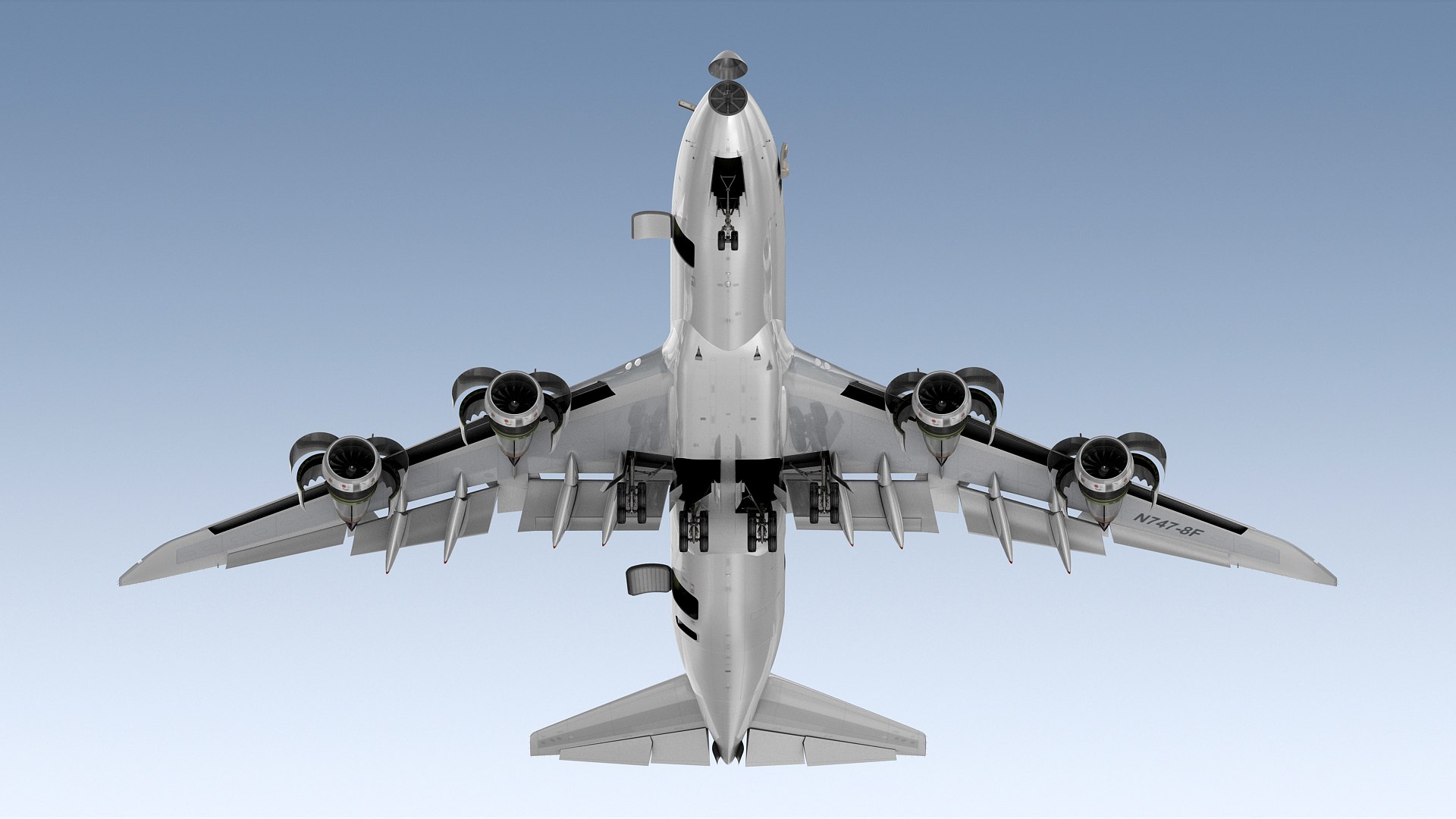 3D Boeing 747-8F Generic White Model - TurboSquid 2155671