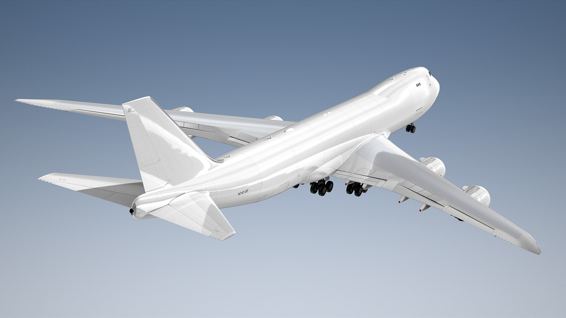 3D Boeing 747-8F Generic White Model - TurboSquid 2155671
