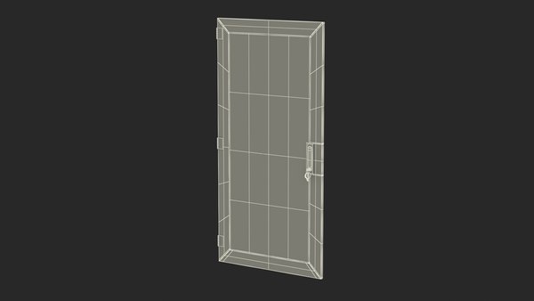 3D модель Перфорированная металлическая дверь с ключом - TurboSquid 1848971