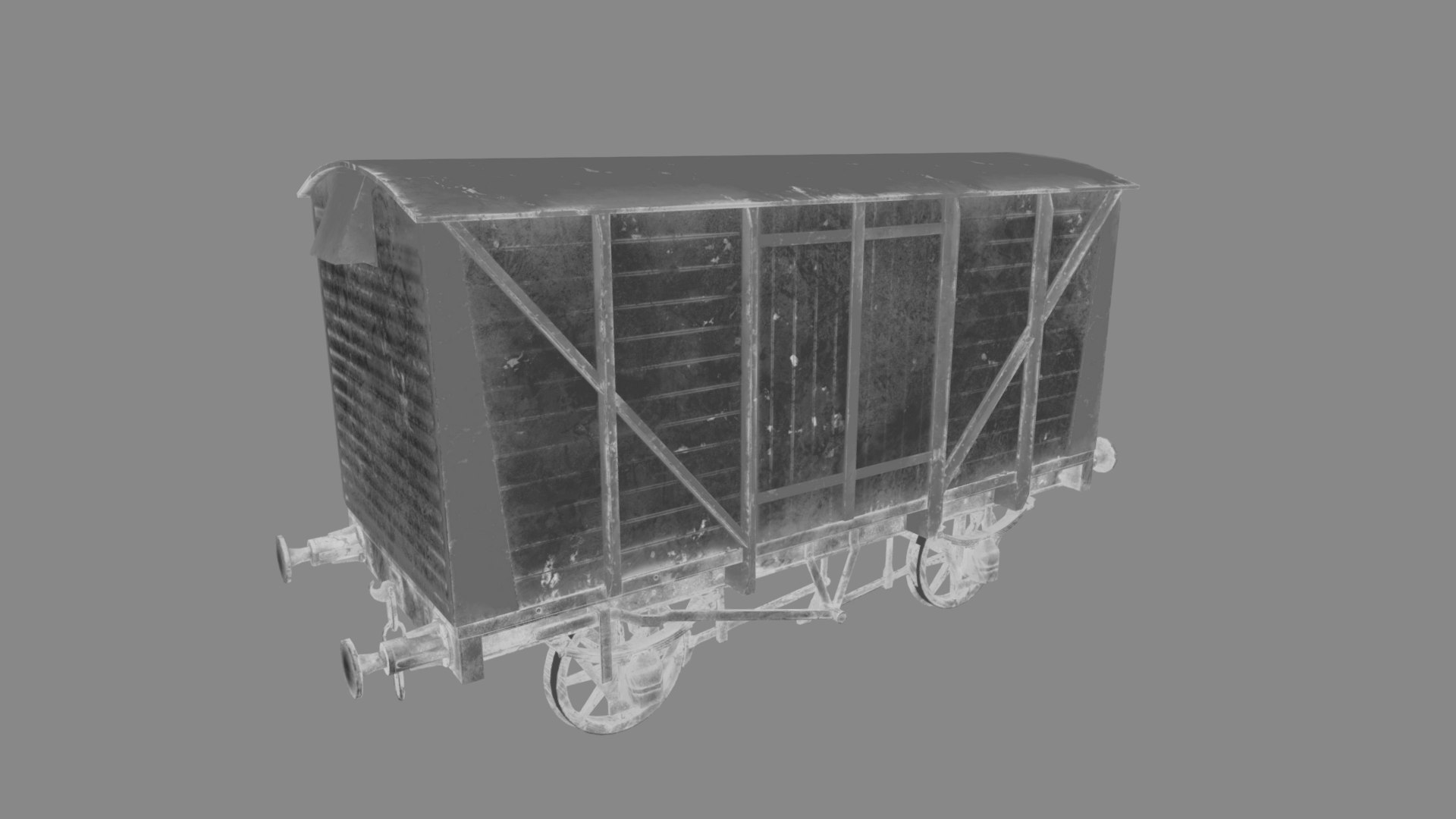 Covered car Wagon model - TurboSquid 1734469