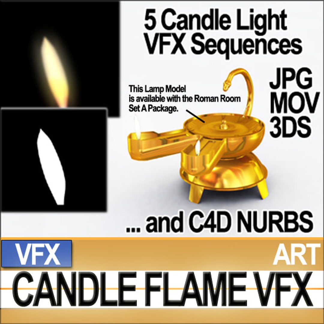 3ds max visual fx candle sequences