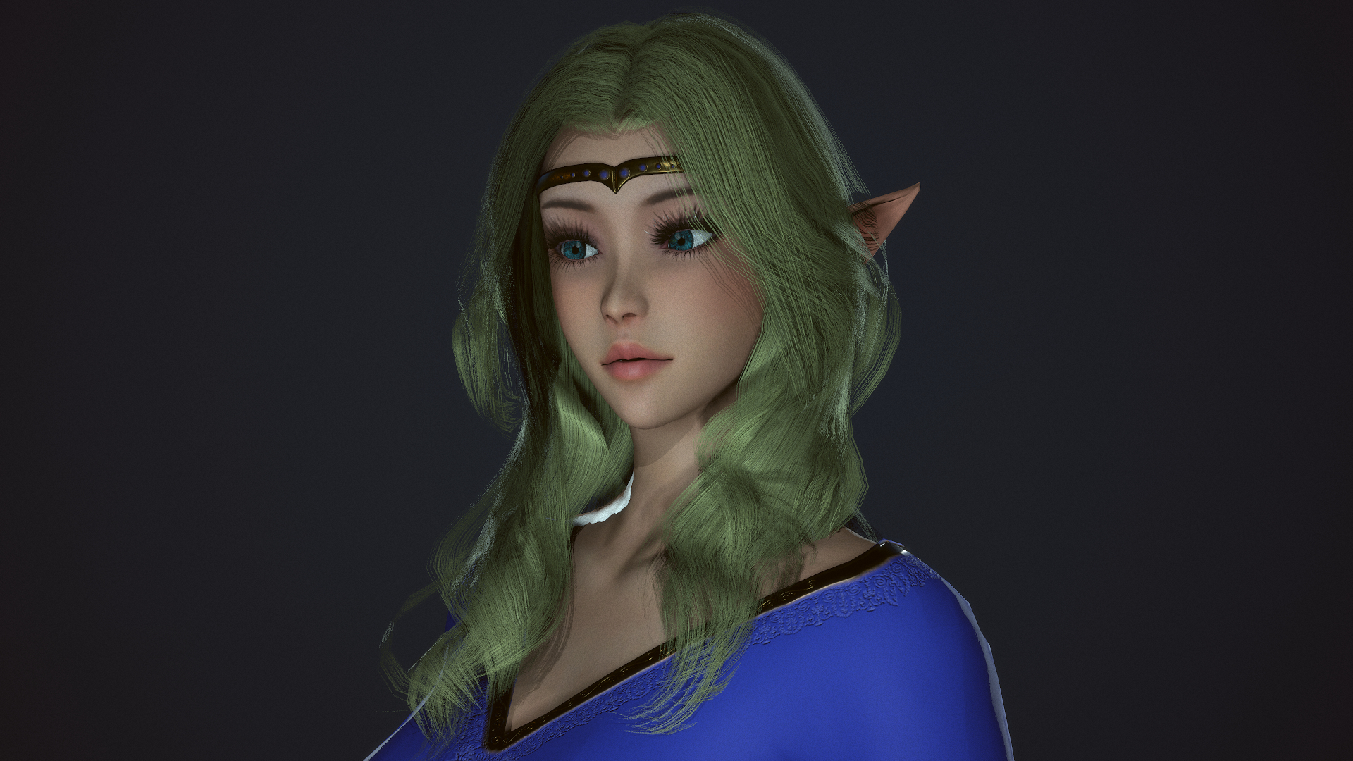 3D Wizard Girl - TurboSquid 1751042