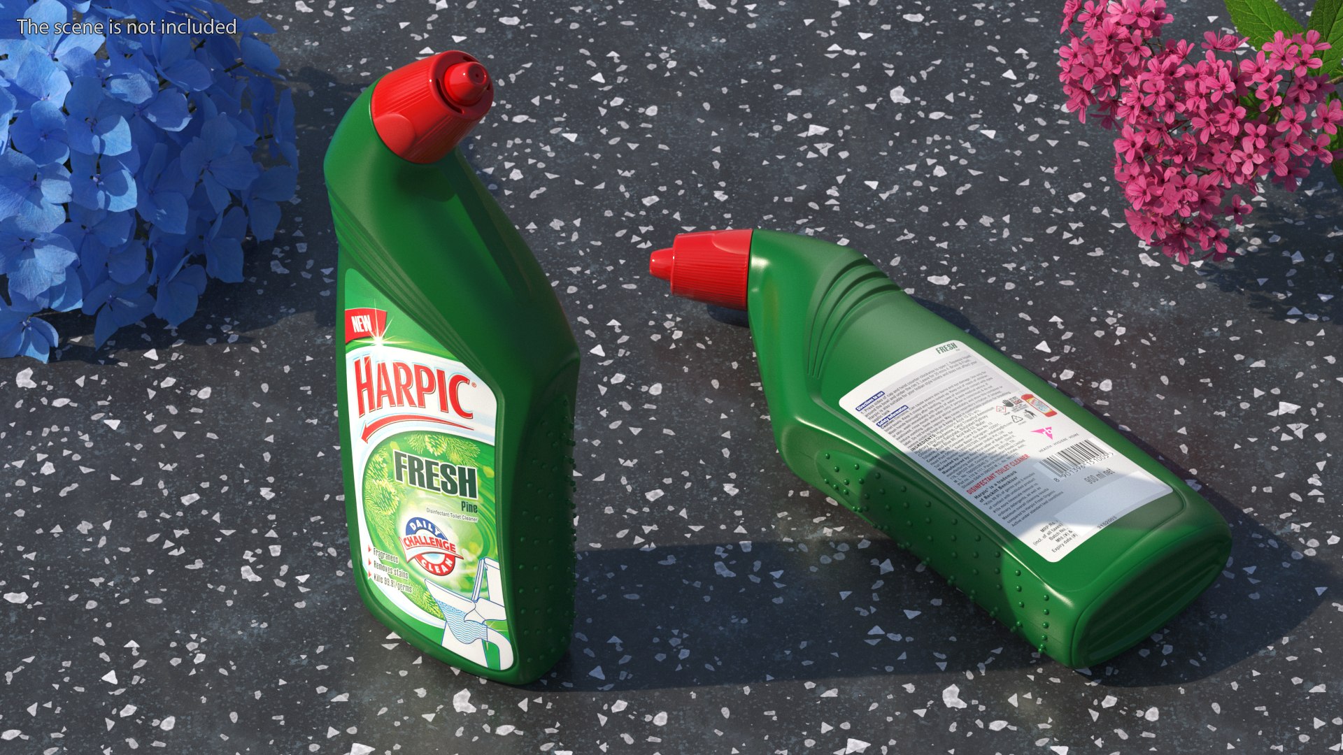 3D Harpic Green Toilet Cleaner - TurboSquid 2054553