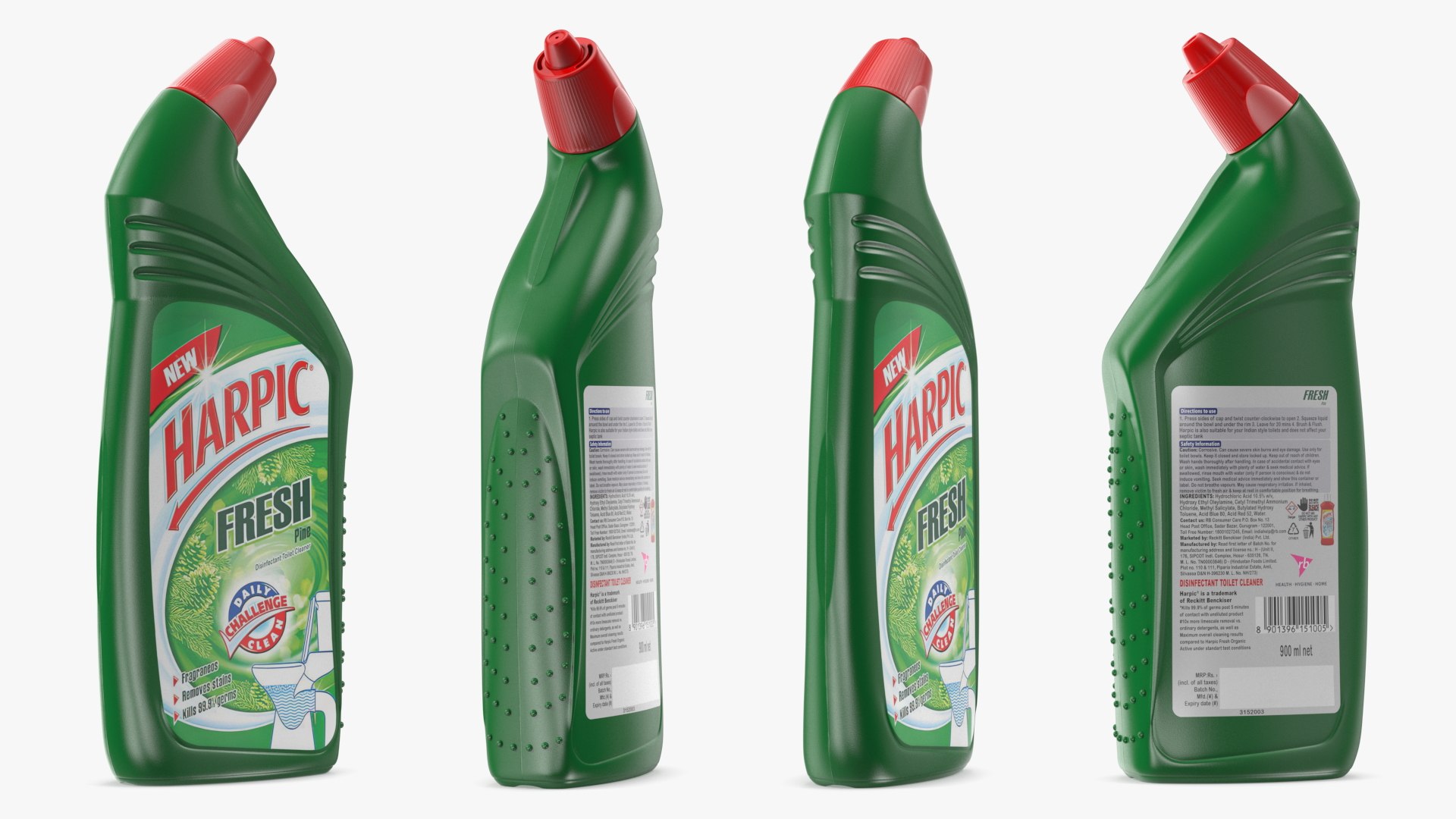 3D Harpic Green Toilet Cleaner - TurboSquid 2054553