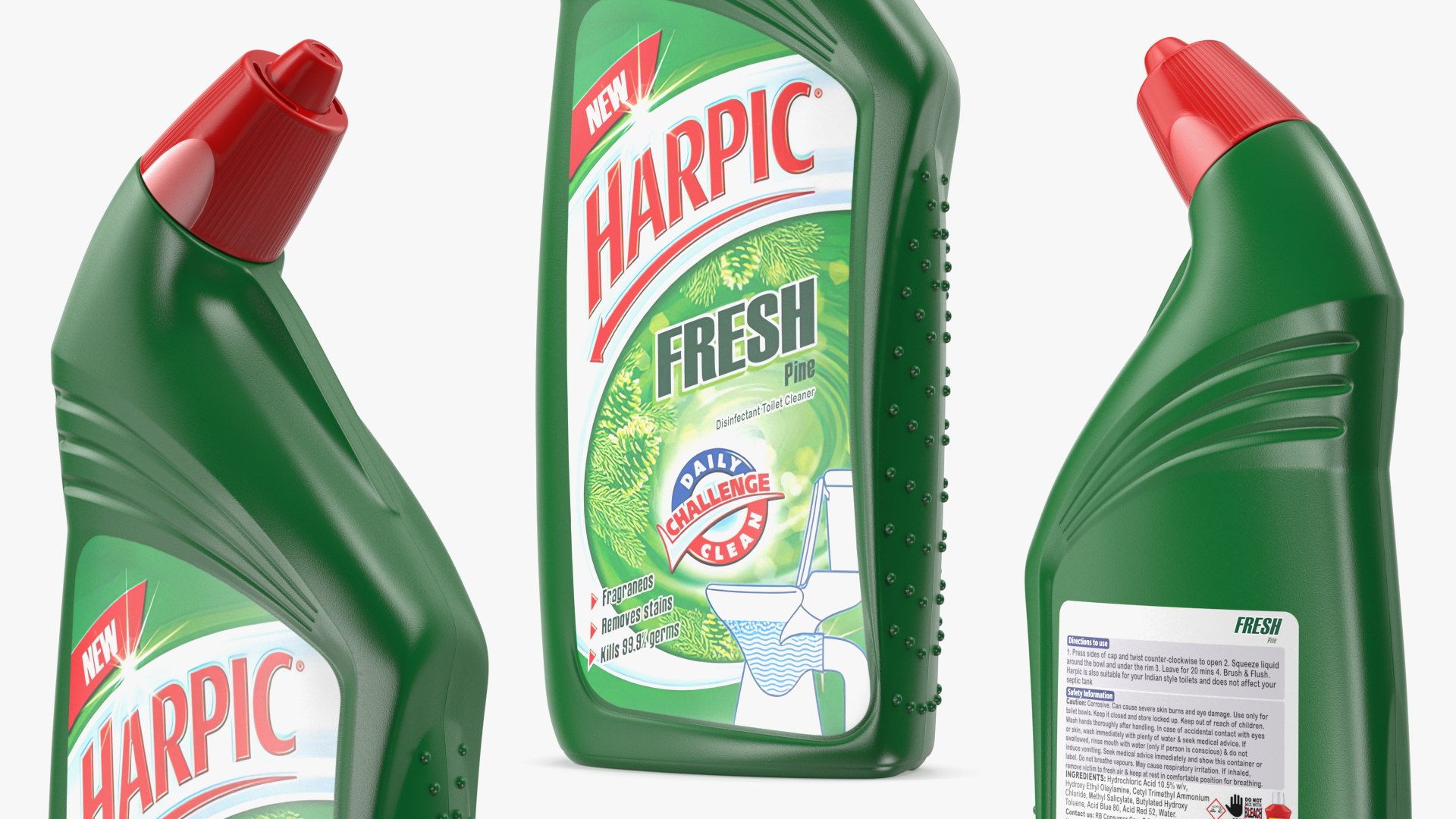 3D Harpic Green Toilet Cleaner - TurboSquid 2054553