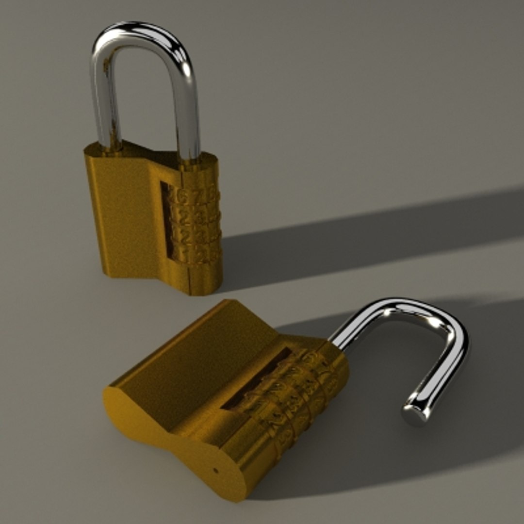 Combination Lock 3d Model