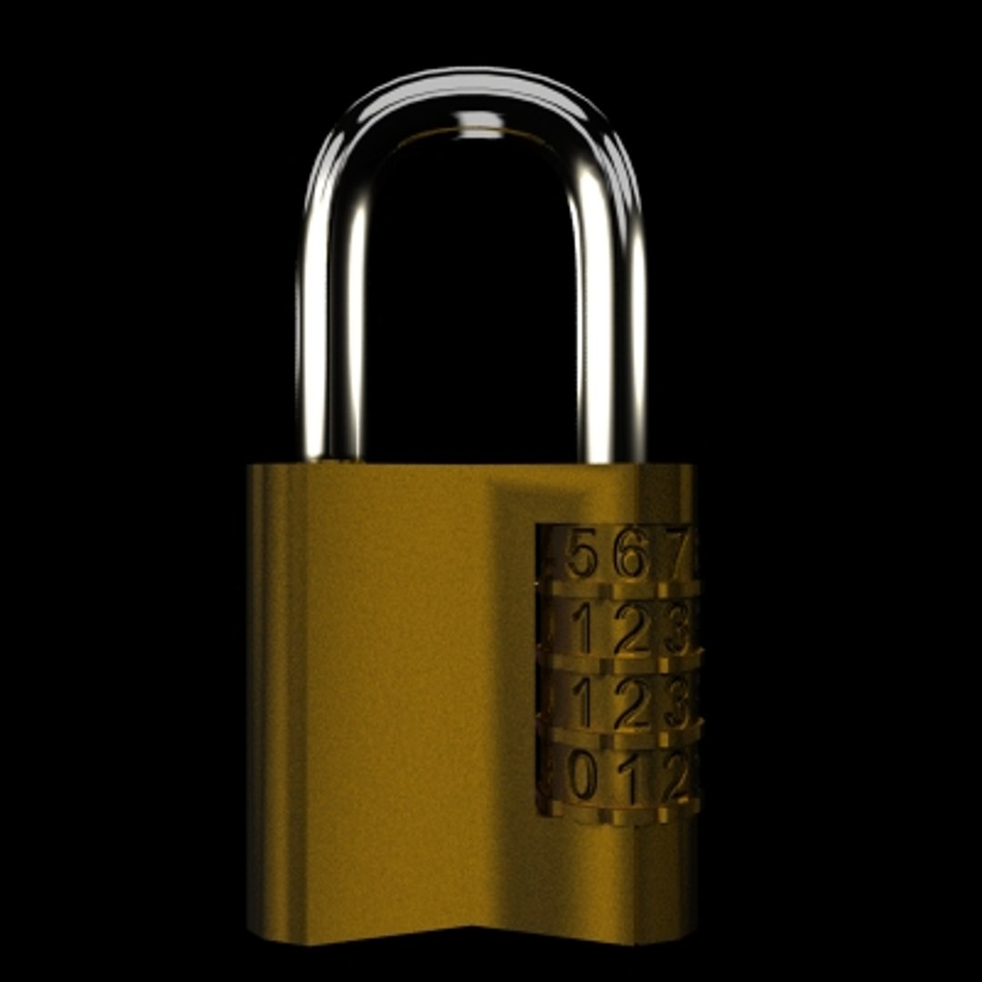 Combination Lock 3d Model
