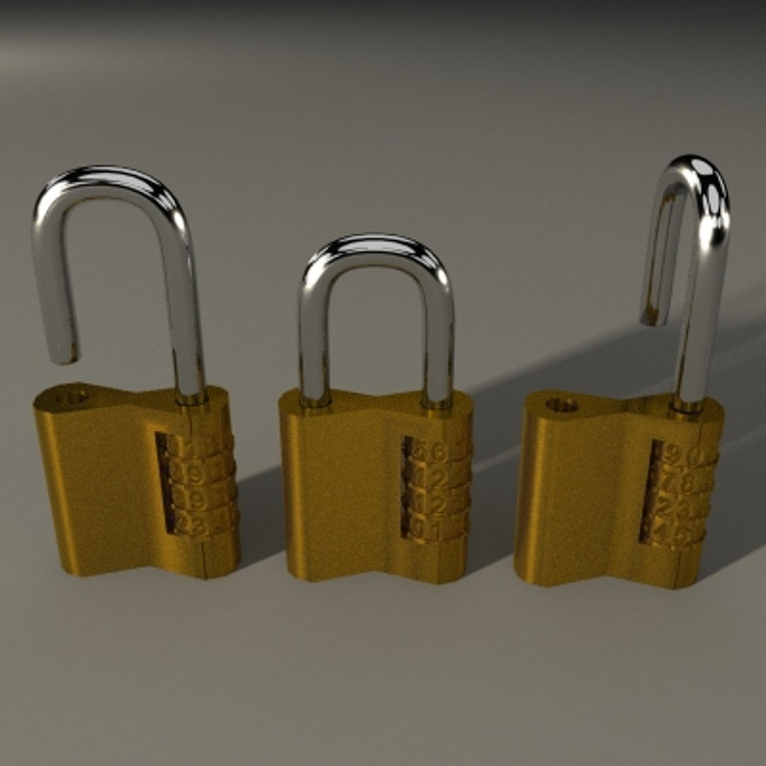 Combination Lock 3d Model