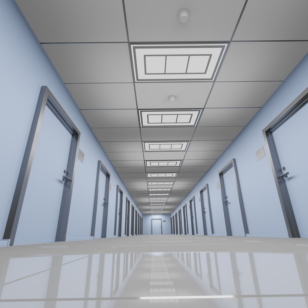 3D Matrix Hallway - TurboSquid 1896887