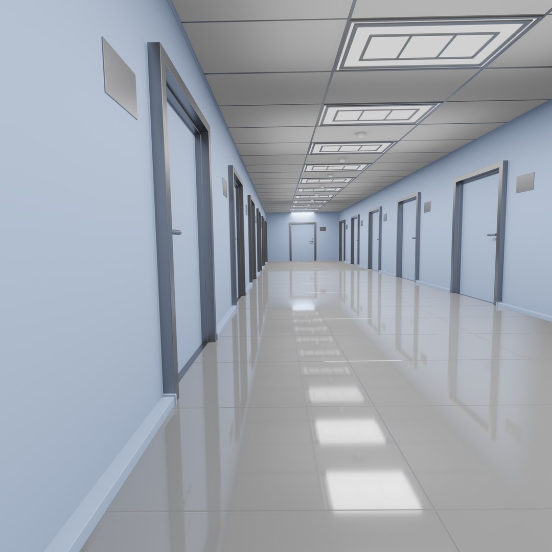 3D Matrix Hallway - TurboSquid 1896887