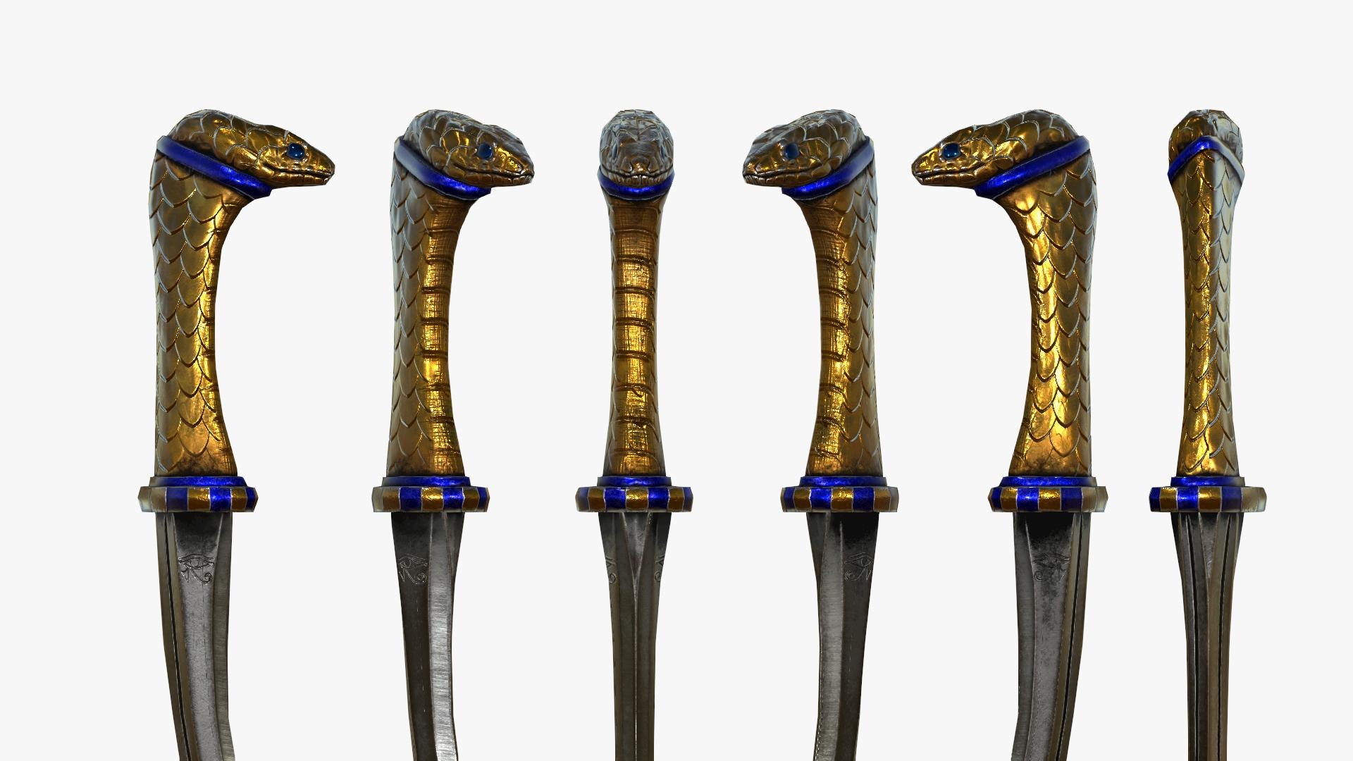 Ancient Egyptian Swords Curved