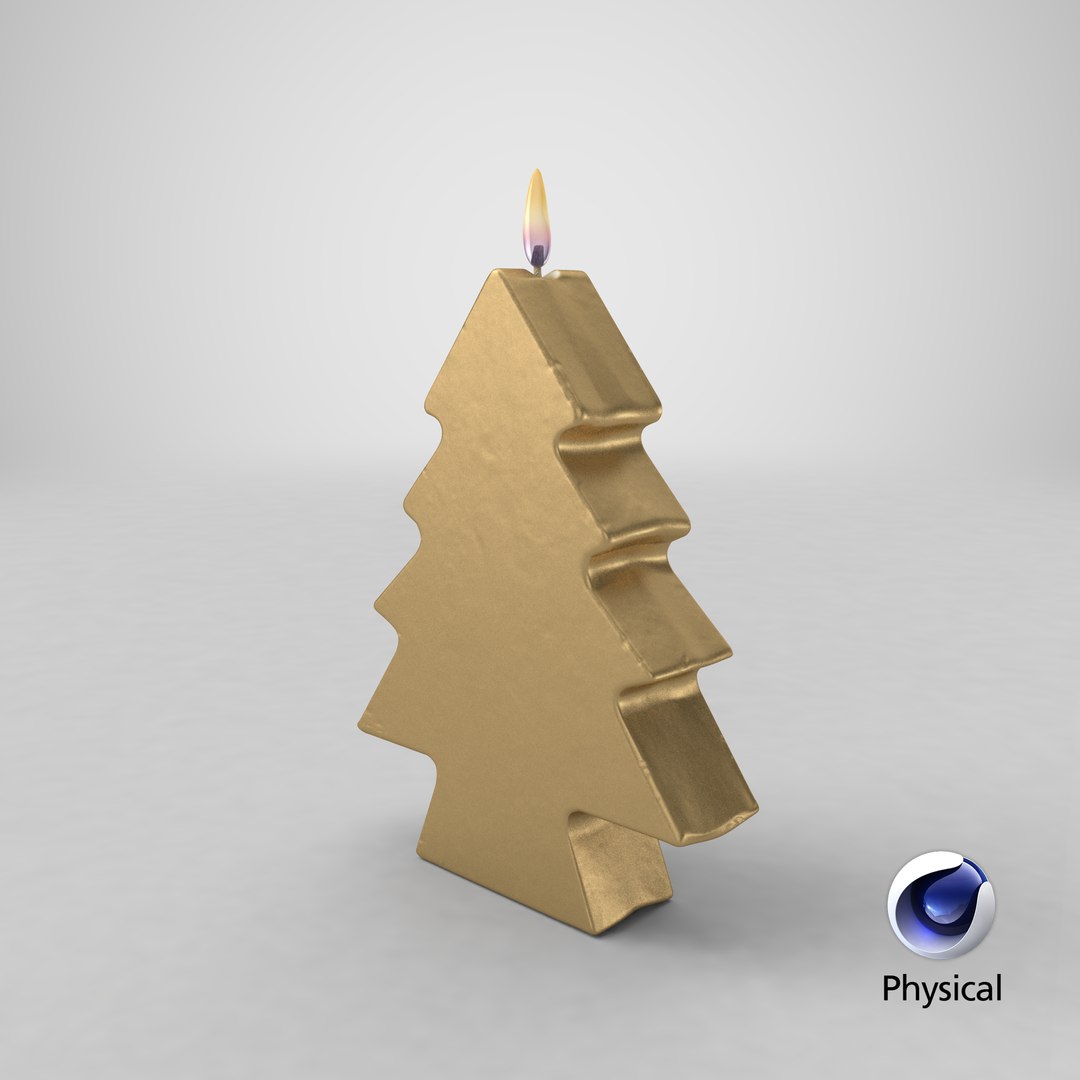 3D Tree Shaped Candles 01 - TurboSquid 1350314