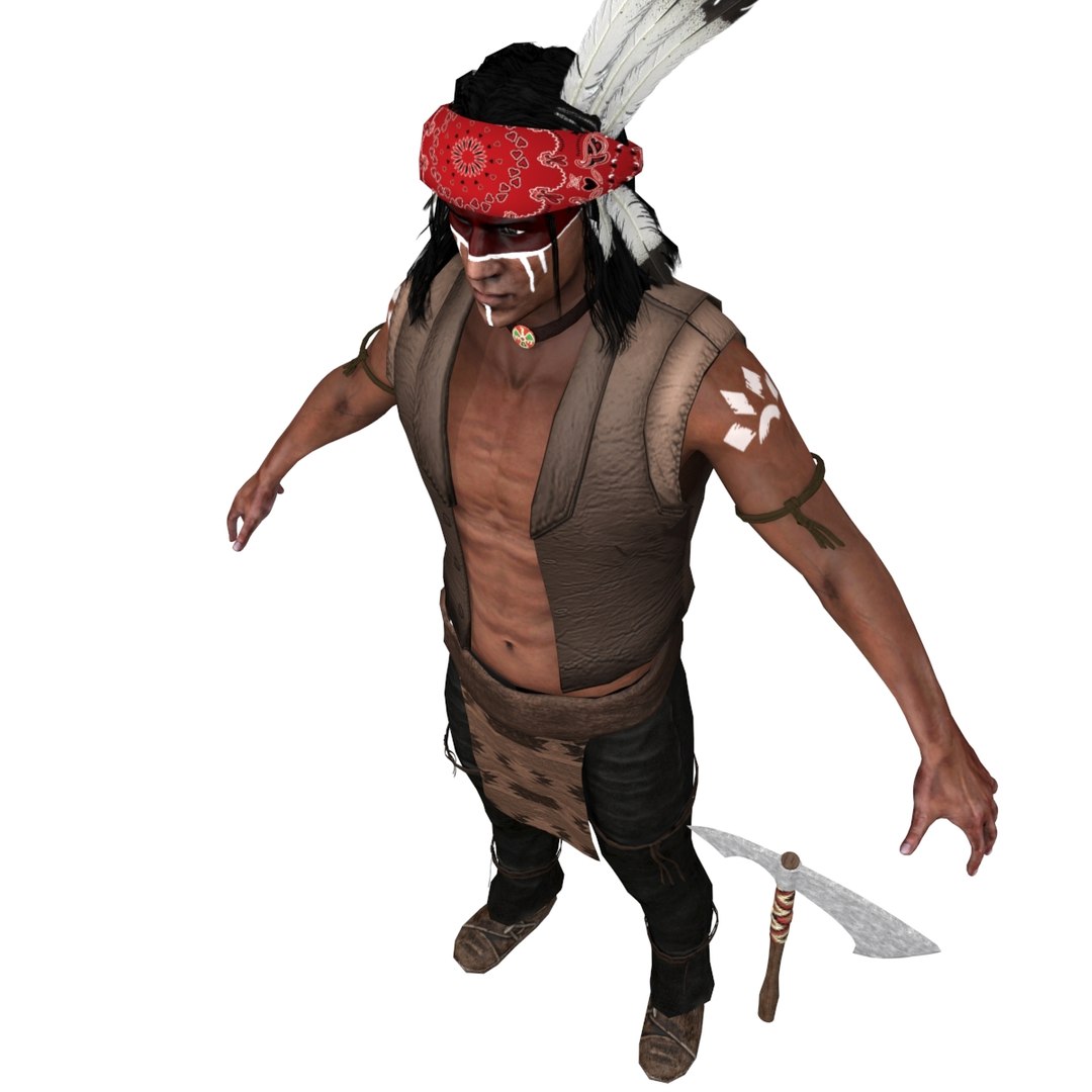 Native American Man 3D - TurboSquid 1329437