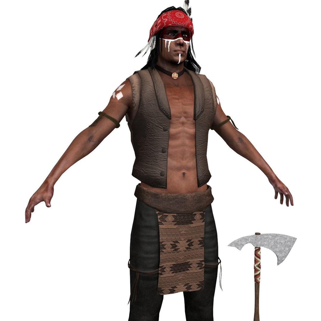 Native American Man 3D - TurboSquid 1329437