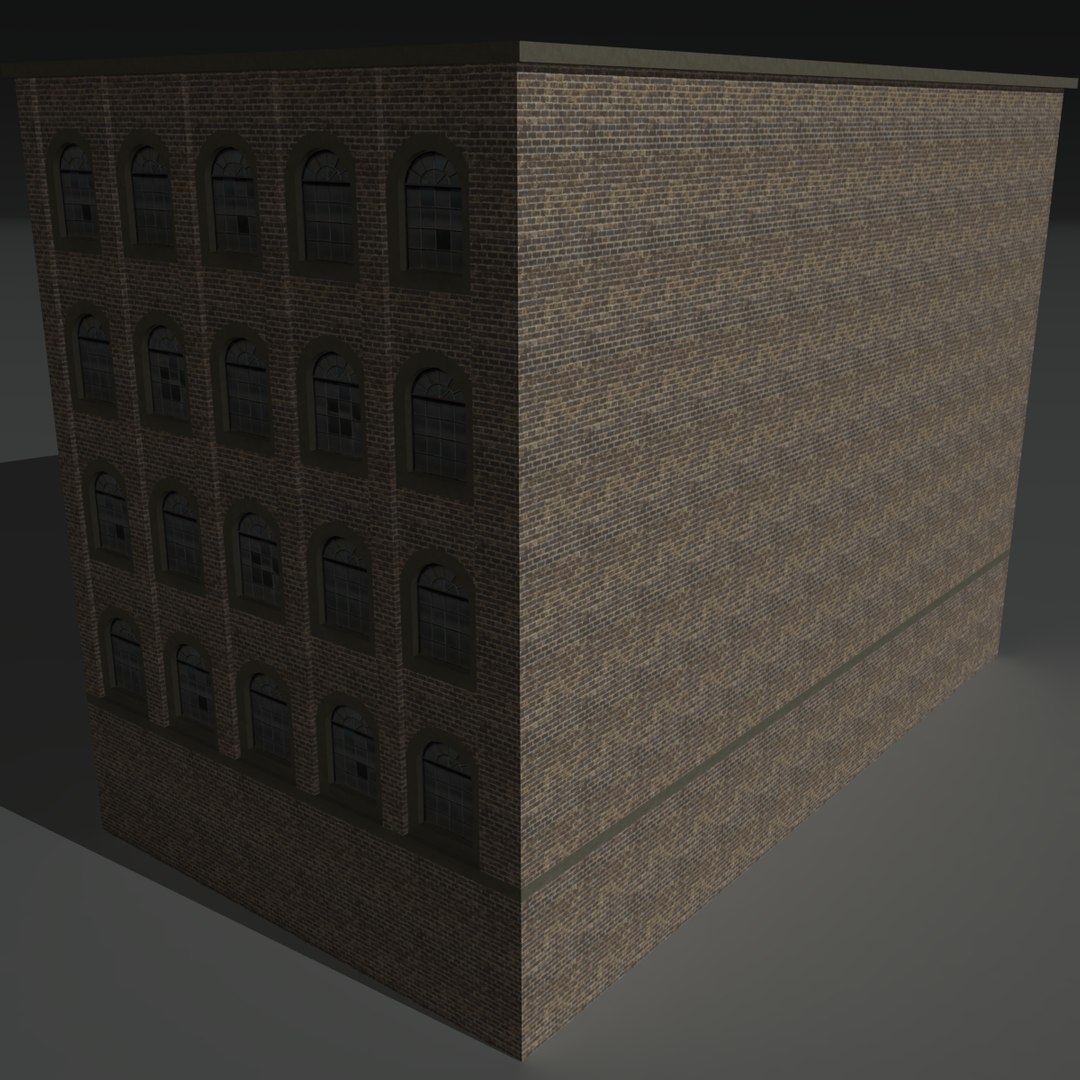 Victorian Warehouse Factory Building 3d Model