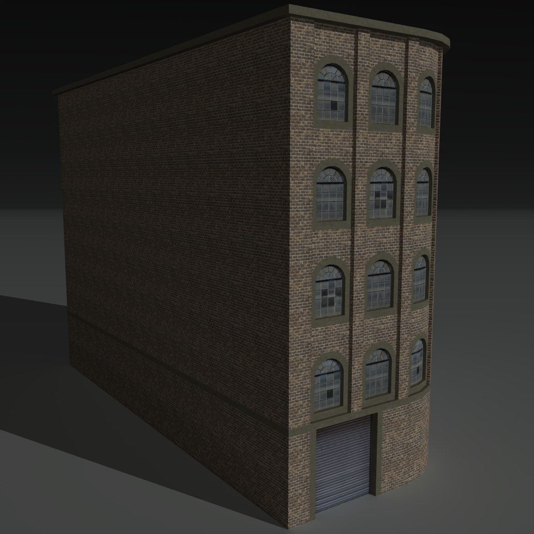 Victorian Warehouse Factory Building 3d Model